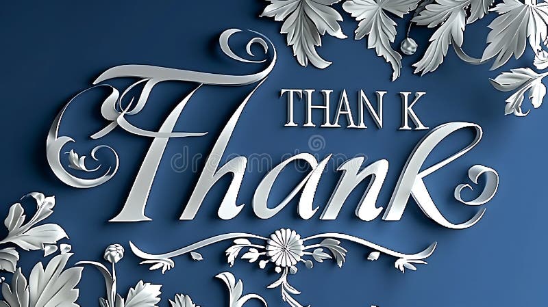 THANK YOU written word stock illustration. Illustration of ornate ...