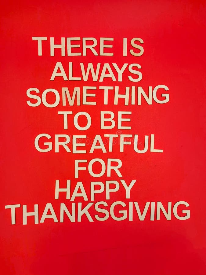 Thankful Thanksgiving Message on a Red Background Stock Image - Image ...
