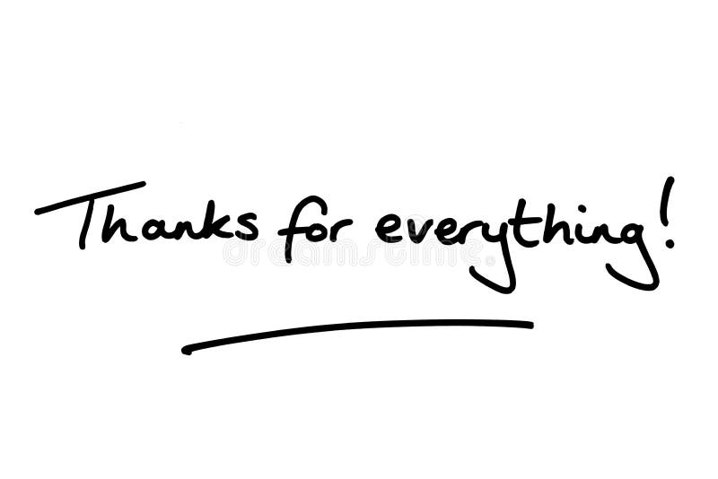 Thank You Everything Stock Illustrations – 81 Thank You Everything ...