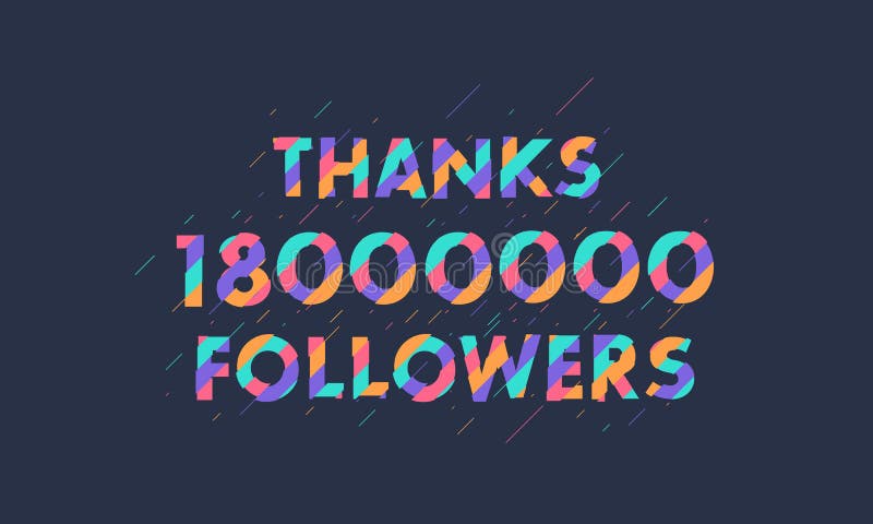 Thanks 18000000 Subscribers, 18M Subscribers Celebration Modern ...