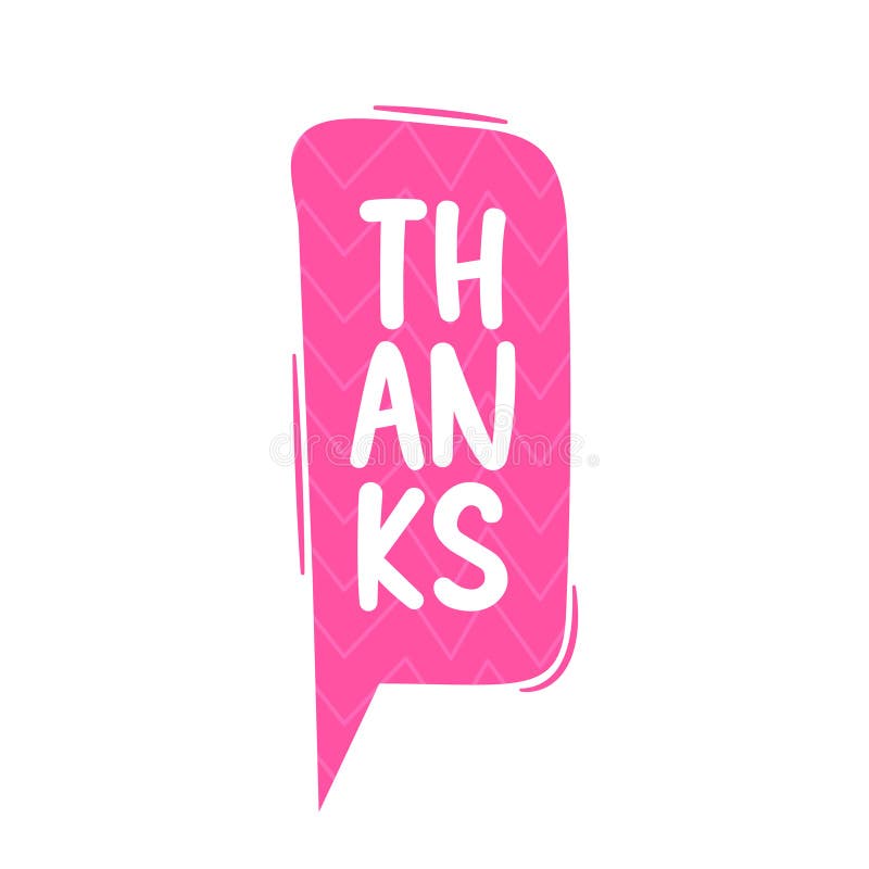 Thanks a Humble Expression Encased in a Speech Bubble, Radiating ...