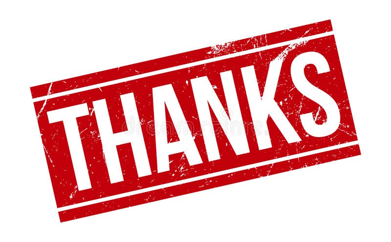 Thanks Rubber Stamp. Red Thanks Rubber Grunge Stamp Seal Vector ...