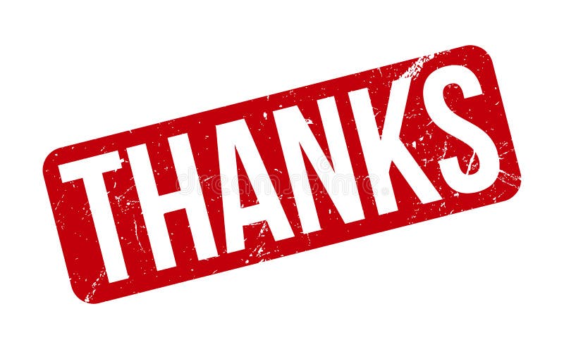 Thanks Rubber Stamp. Red Thanks Rubber Grunge Stamp Seal Vector ...
