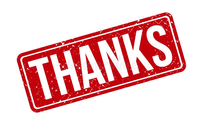 Thanks Rubber Stamp. Red Thanks Rubber Grunge Stamp Seal Vector ...