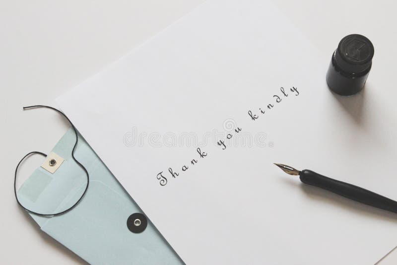 214 Thank You Ink Pen Stock Photos - Free & Royalty-Free Stock Photos ...