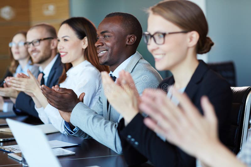 Thanks to speaker stock photo. Image of meeting, team - 77286852