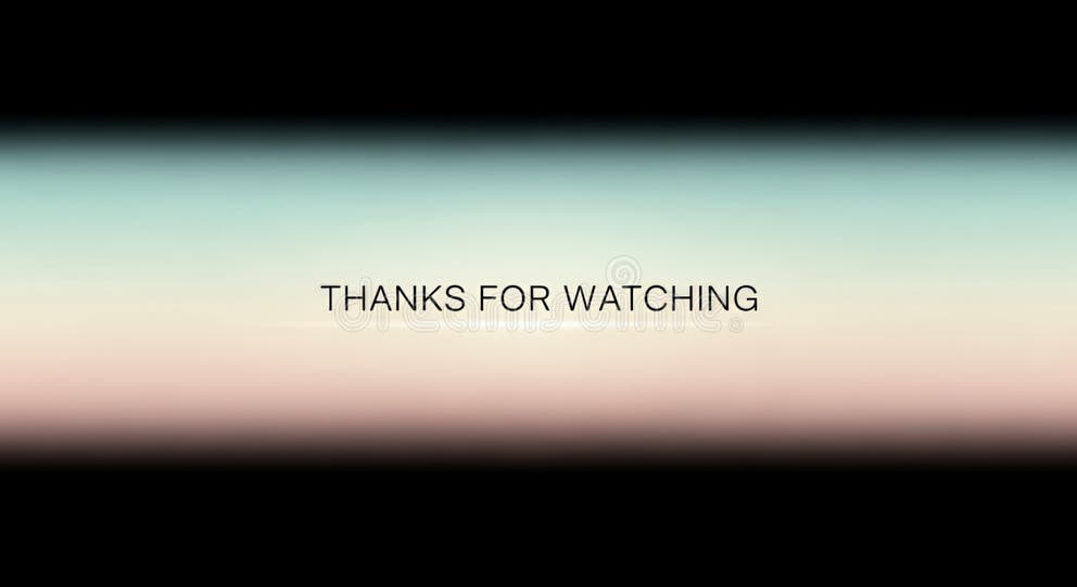 Thanks for Watching - End Screen Background Stock Image - Image of ...