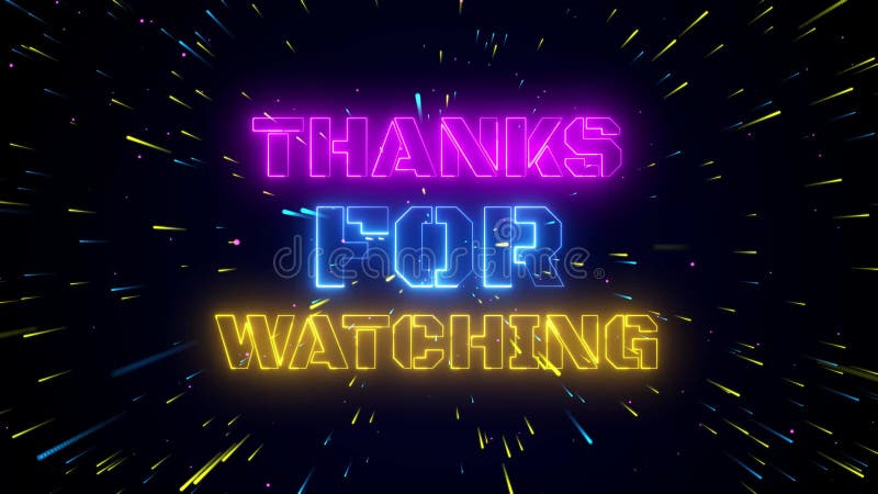 Thanks for Watching Neon Animated Thanks for Watching Neon Galaxy ...