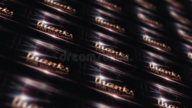 Loop Thank You for Watching Pink Blue Neon Text Stock Video - Video of ...