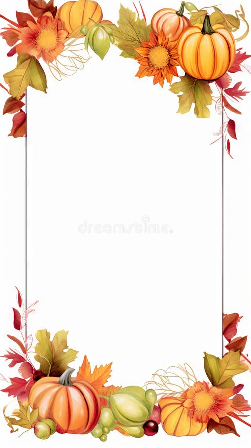 Thanksgiving Background Vertical in 4K Stock Illustration ...