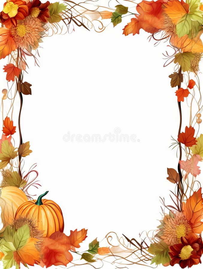 Thanksgiving Background in Fall Colors Stock Illustration ...