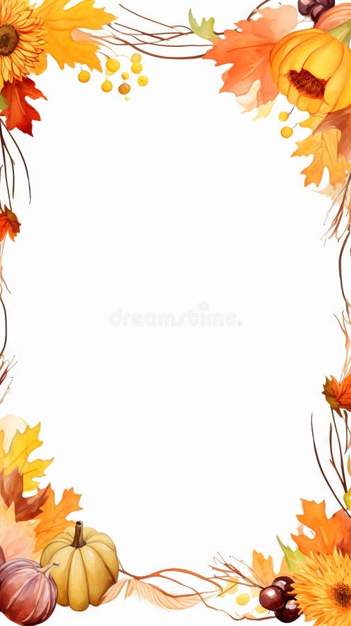 Thanksgiving Background in Vertical 4K Stock Illustration ...