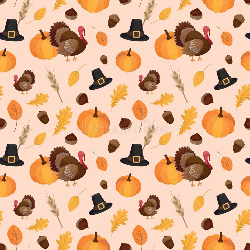 Thanksgiving Holiday Celebration Related Things and Objects. Collection ...