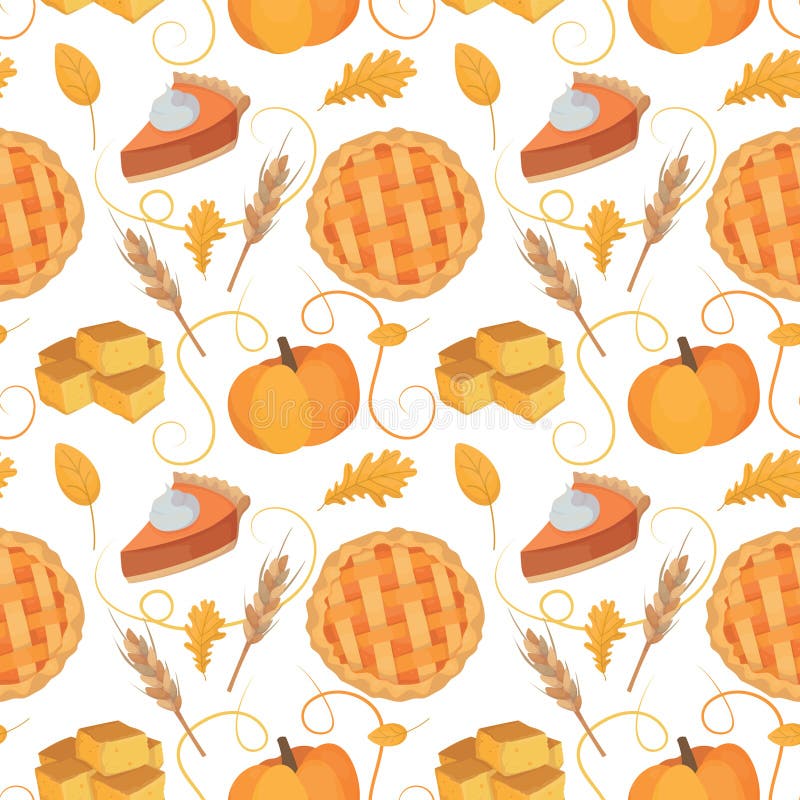 Thanksgiving Holiday Celebration Related Things and Objects. Collection ...