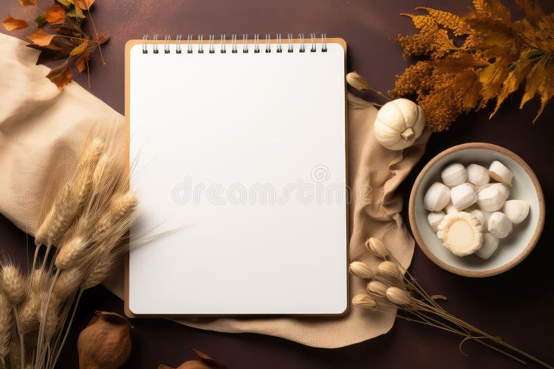 Thanksgiving Blank Parchment Scroll Pumpkin Stock Vector - Illustration ...