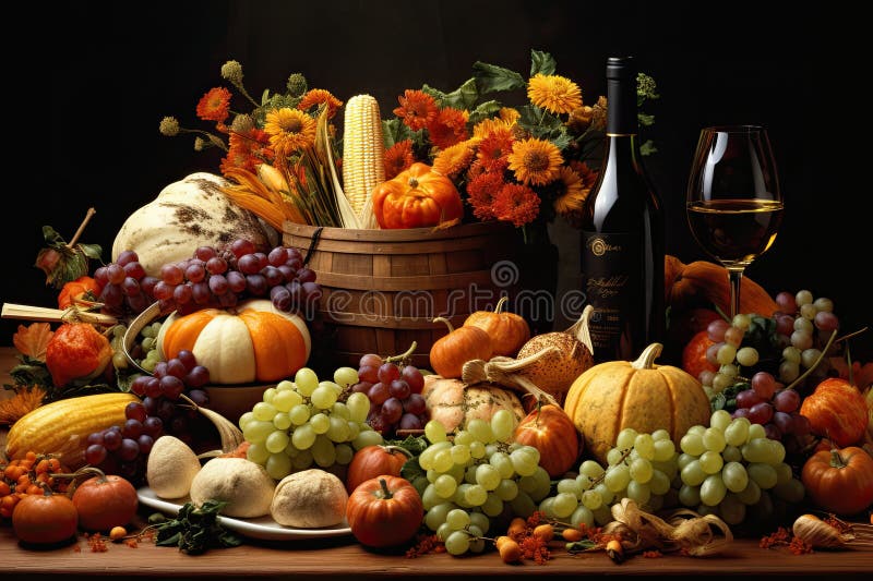 Thanksgiving and the Bountiful Harvest Celebration Stock Photo - Image ...