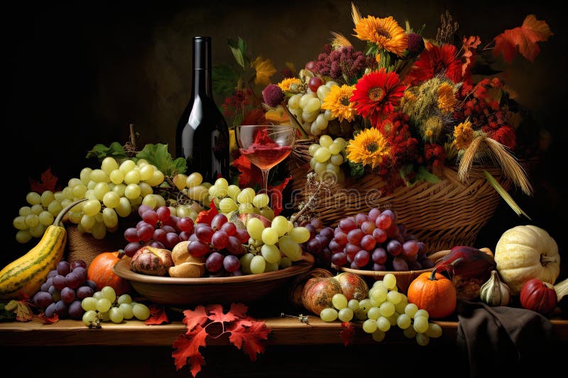 Thanksgiving and the Bountiful Harvest Celebration Stock Image - Image ...