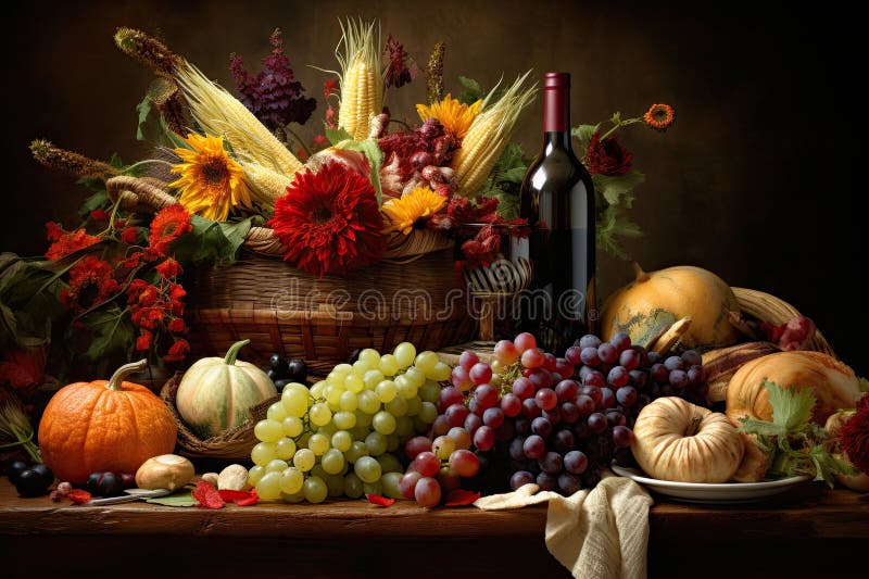 Thanksgiving and the Bountiful Harvest Celebration Stock Photo - Image ...