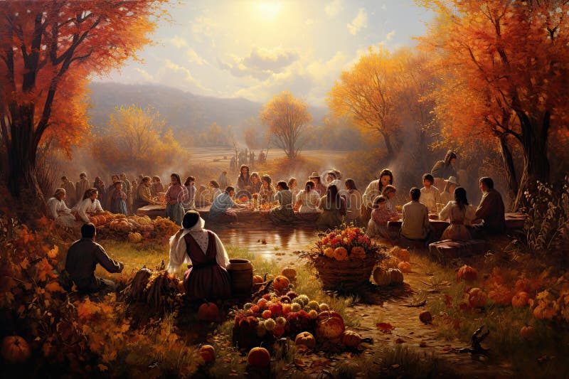 Thanksgiving and the Bountiful Harvest Celebration Stock Photo - Image ...