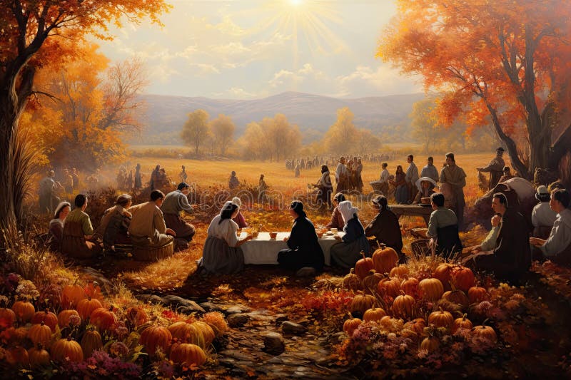 Thanksgiving and the Bountiful Harvest Celebration Stock Photo - Image ...