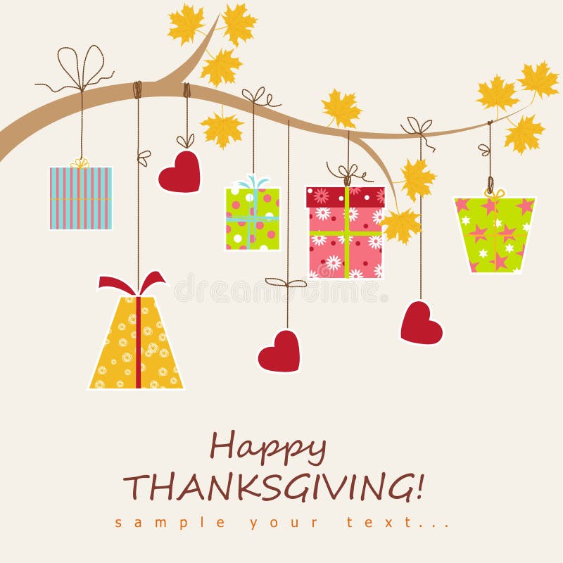 Thanksgiving card stock vector. Illustration of paper - 35486398