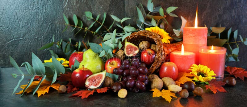 Cornucopia stock image. Image of basket, horn, decoration - 11177867