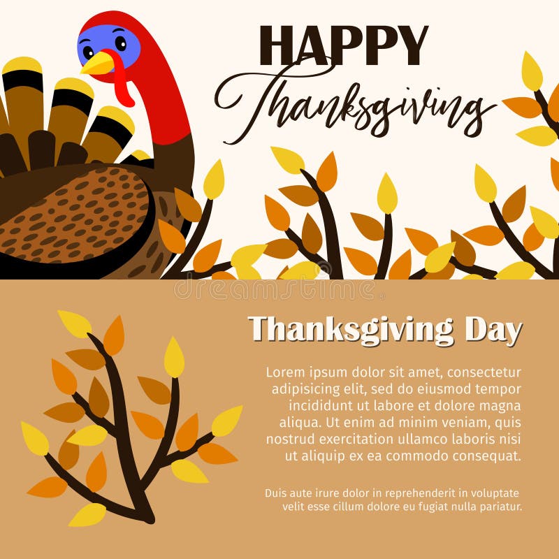 Thanksgiving Day banners stock vector. Illustration of hand - 129630873