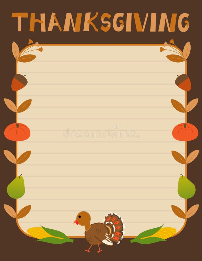 Thanksgiving Decorative Sign Stock Vector - Illustration of decorative ...
