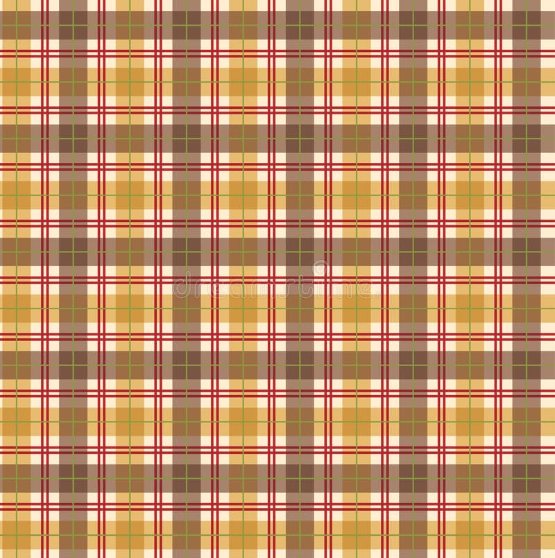 Thanksgiving/ Fall Plaid Pattern Stock Illustration - Illustration of ...