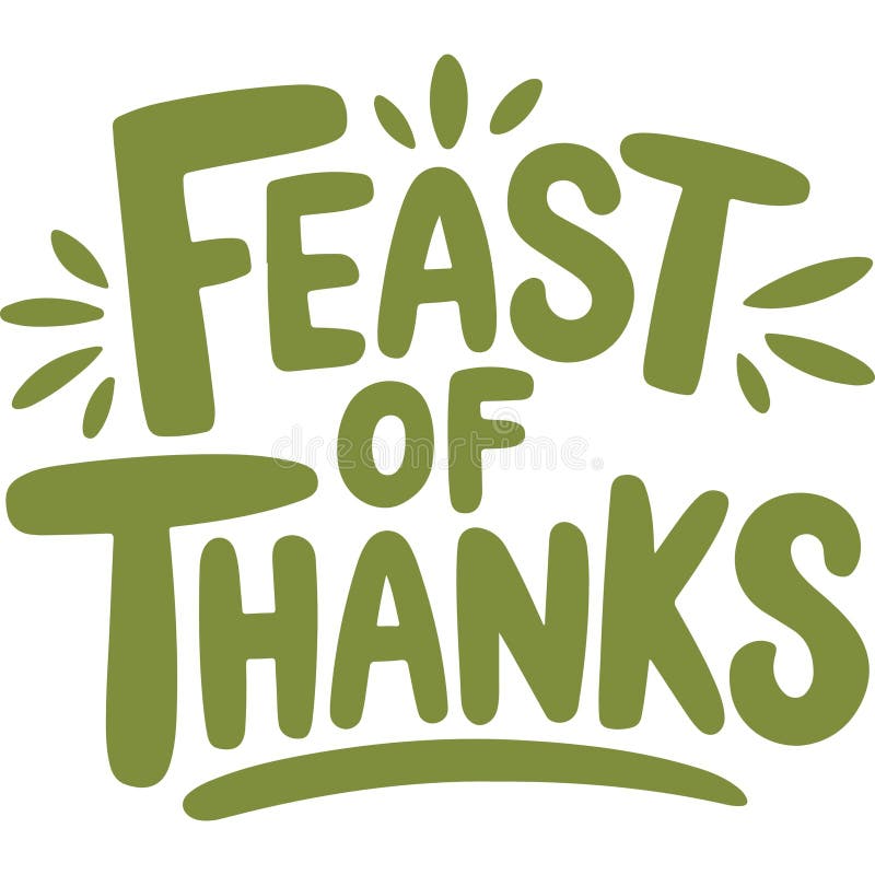Thanksgiving Feast of Thanks Design Stock Vector - Illustration of ...