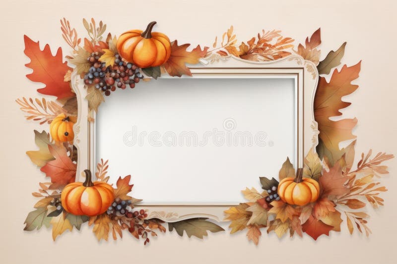 Thanksgiving Frame Enhancement: Sticker with Style and Variety Stock ...