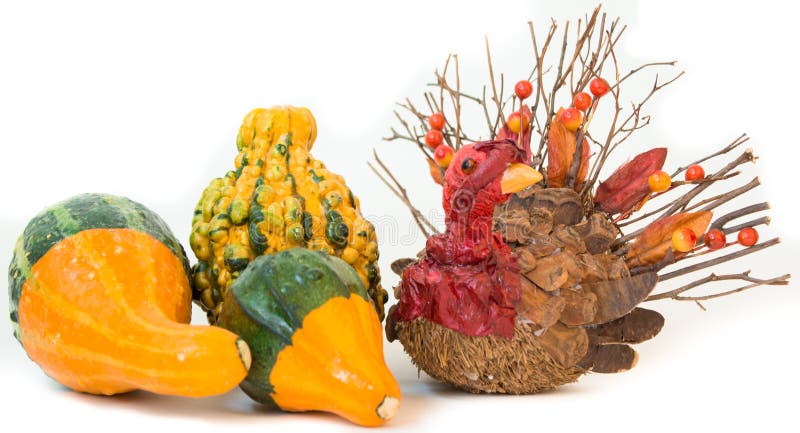 Thanksgiving Gourds with Turkey Stock Image - Image of turkey, yellow ...