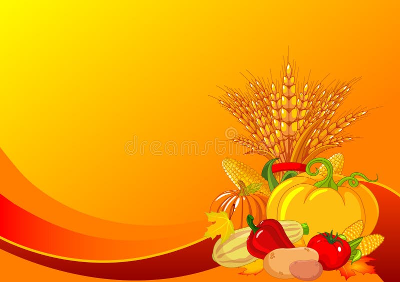 Harvest background stock vector. Illustration of squash - 21868292