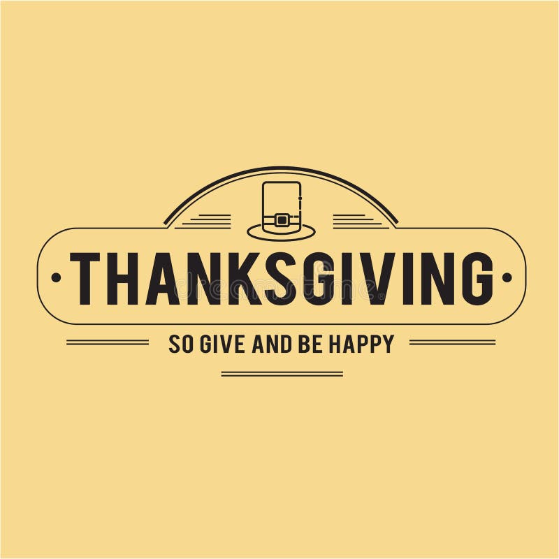 Thanksgiving Icons Logo Line Stock Illustration - Illustration of ...