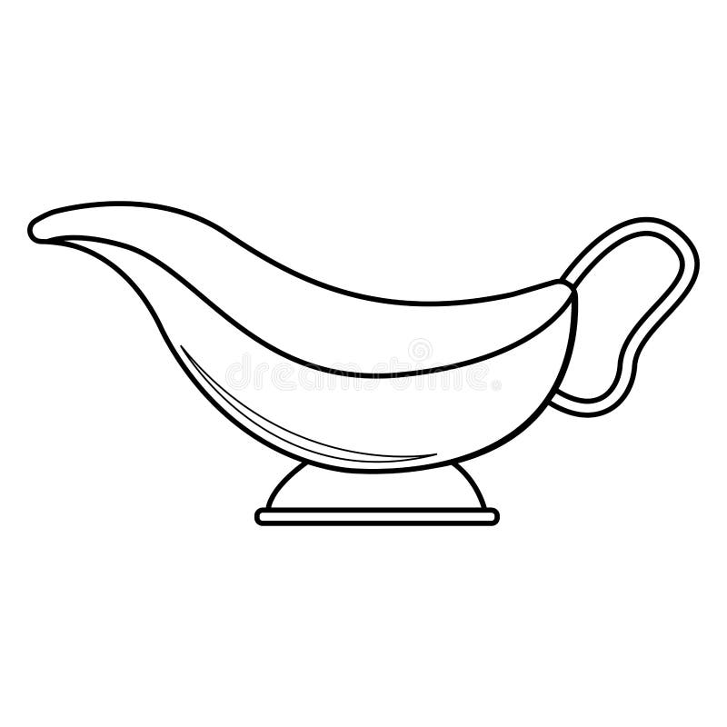 Thanksgiving Day Outline Vector Icon Set Stock Vector - Illustration of ...