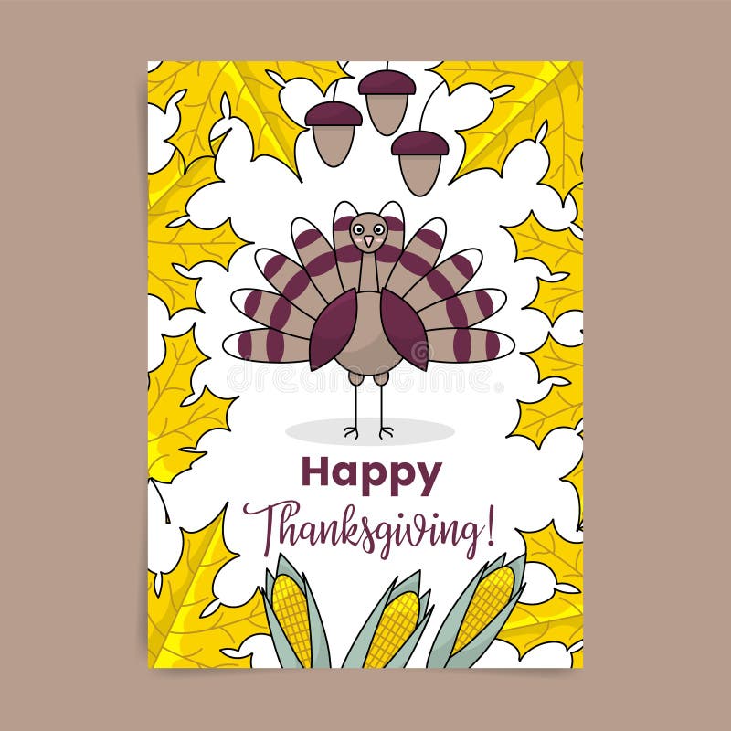 Thanksgiving poster stock vector. Illustration of november - 101194777