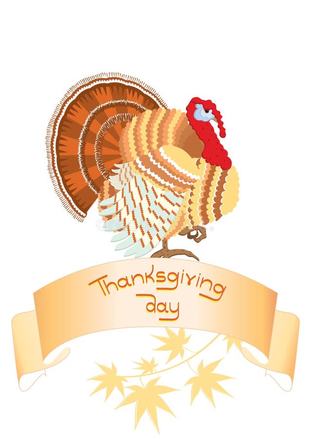 Thanksgiving scroll stock vector. Illustration of cartoon - 16456168
