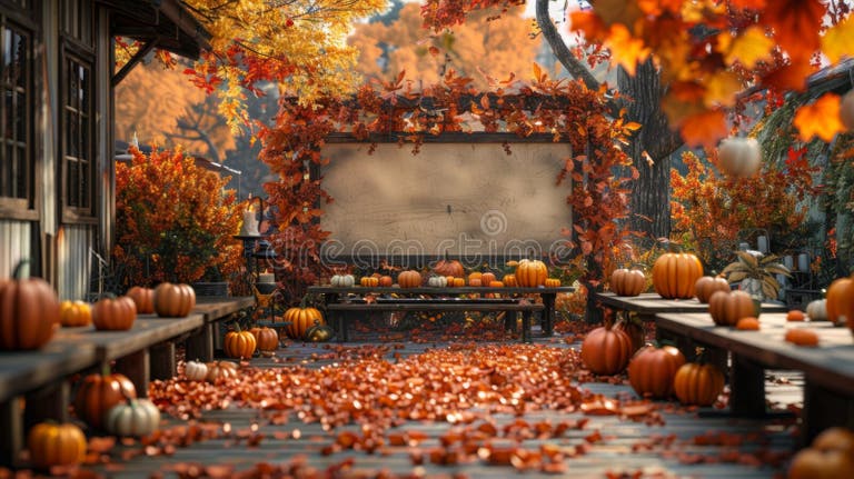 Thanksgiving Table Dcor, a Thanksgiving Feast Outdoors with Fall ...