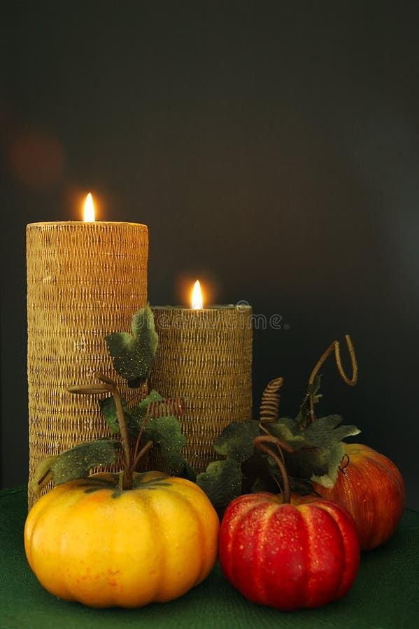 Thanksgiving Table Decor stock image. Image of burning - 253543