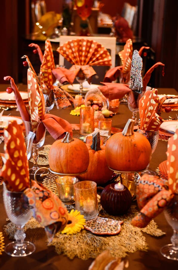 Thanksgiving Table stock photo. Image of festive, gourd - 47396328