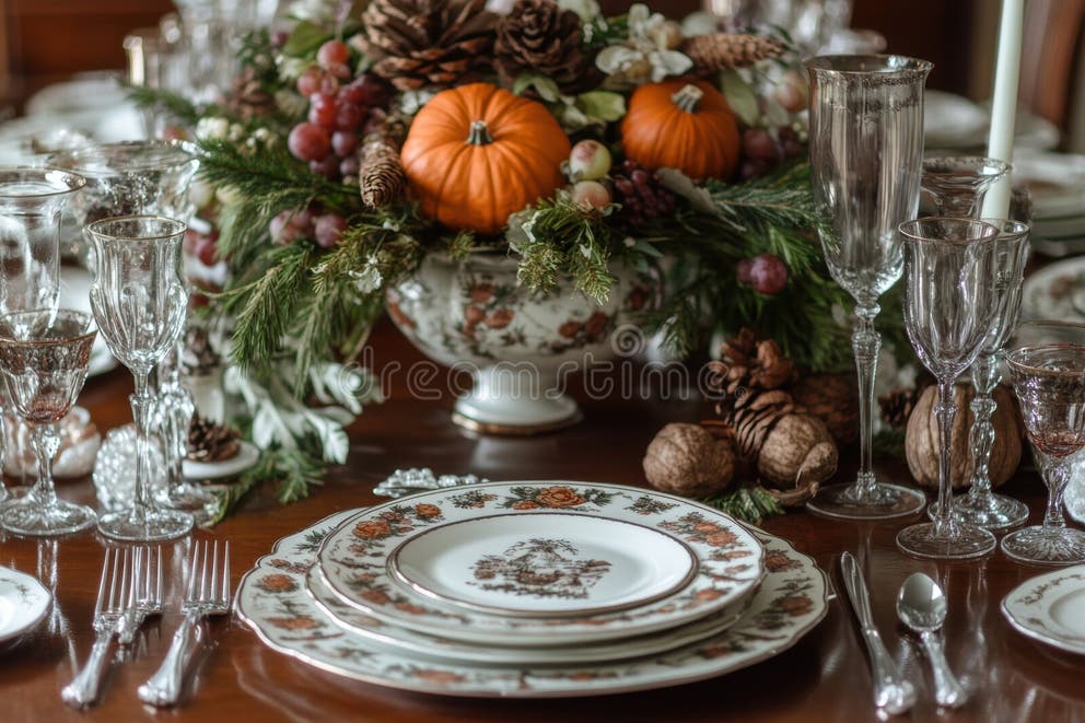 Thanksgiving Table Setting, a Sophisticated Thanksgiving Table Display ...