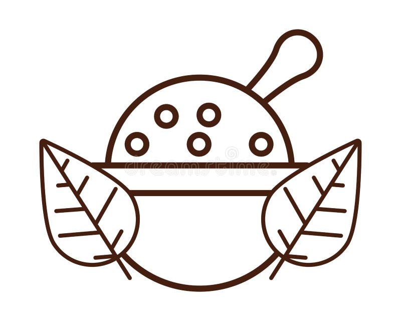 Thanksgiving Traditional Food in Bowl Stock Vector - Illustration of ...