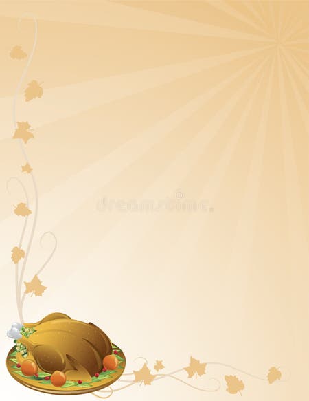 Thanksgiving turkey border stock vector. Illustration of autumn - 11843872