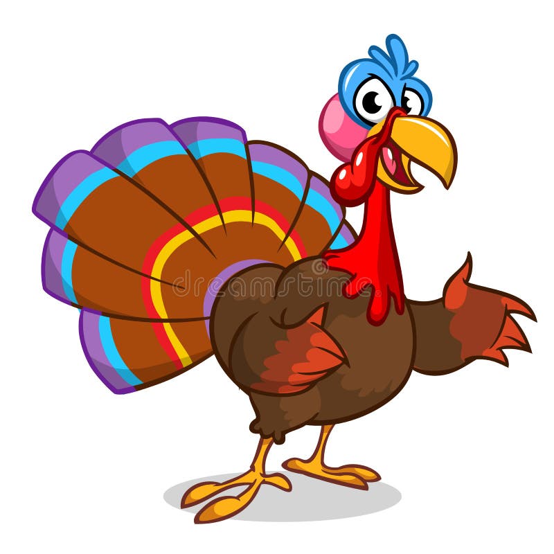Thanksgiving Cartoon Turkey Character Sleeping. Isolated Vector ...