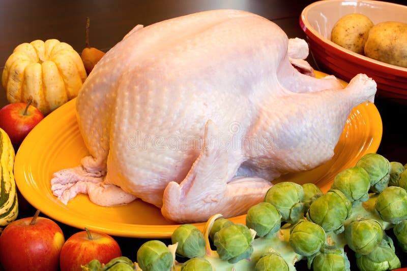 Thanksgiving Turkey Dinner Cooking Ingredients Stock Image - Image of ...