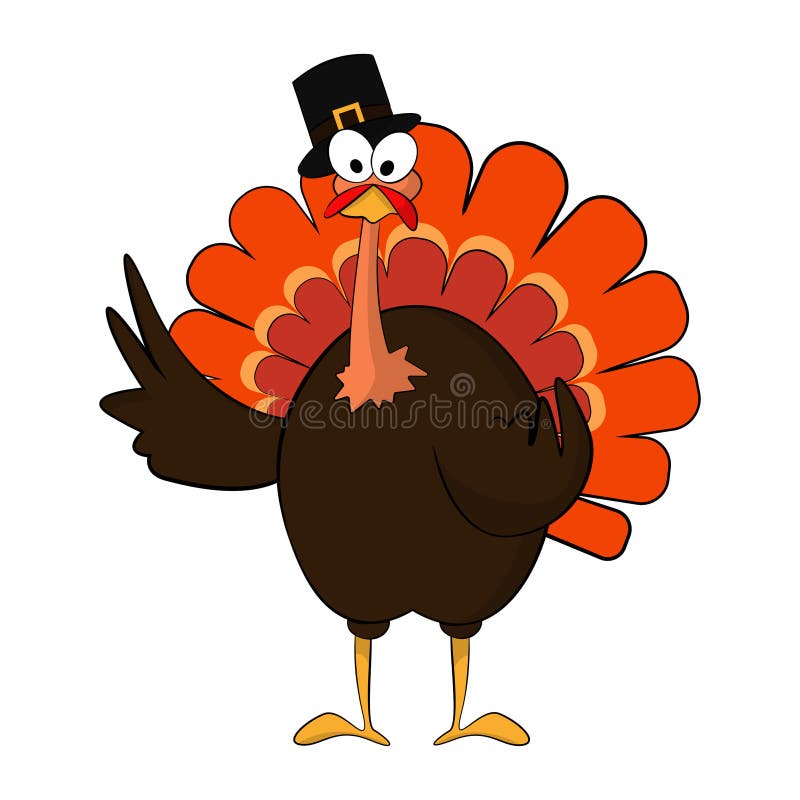 Thanksgiving Turkey Illustration Stock Vector - Illustration of happy, character: 332986796
