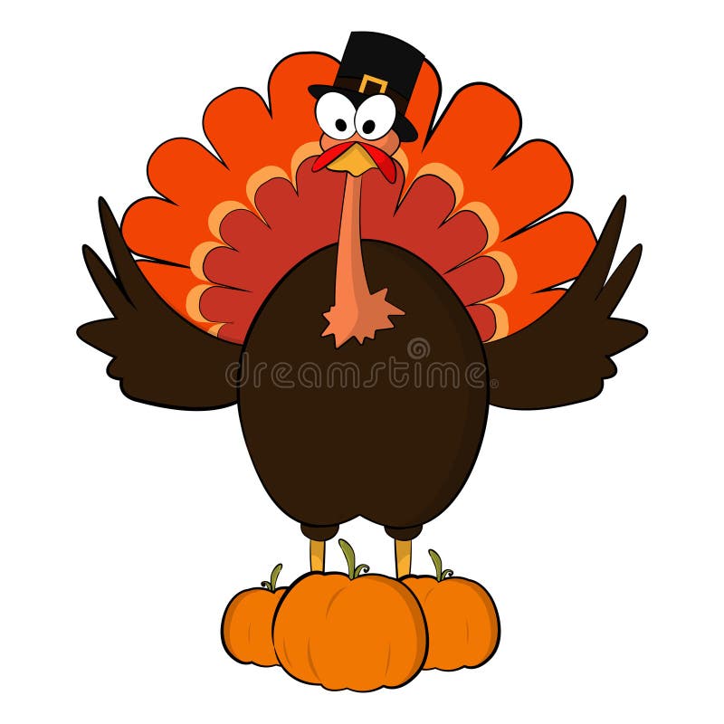 Thanksgiving Turkey Illustration Stock Vector - Illustration of decoration, character: 332986799