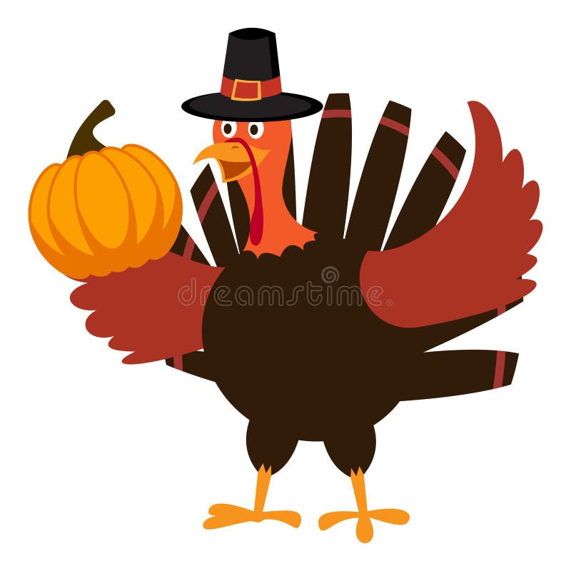 Thanksgiving Turkey Illustration Stock Vector - Illustration of thanksgiving, cute: 332987664