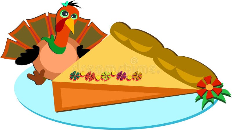 Thanksgiving Turkey and Pie Stock Vector - Illustration of sweet, crust ...