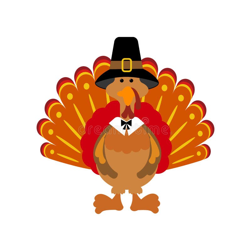 Thanksgiving Turkey Illustration Stock Vector - Illustration of harvest ...